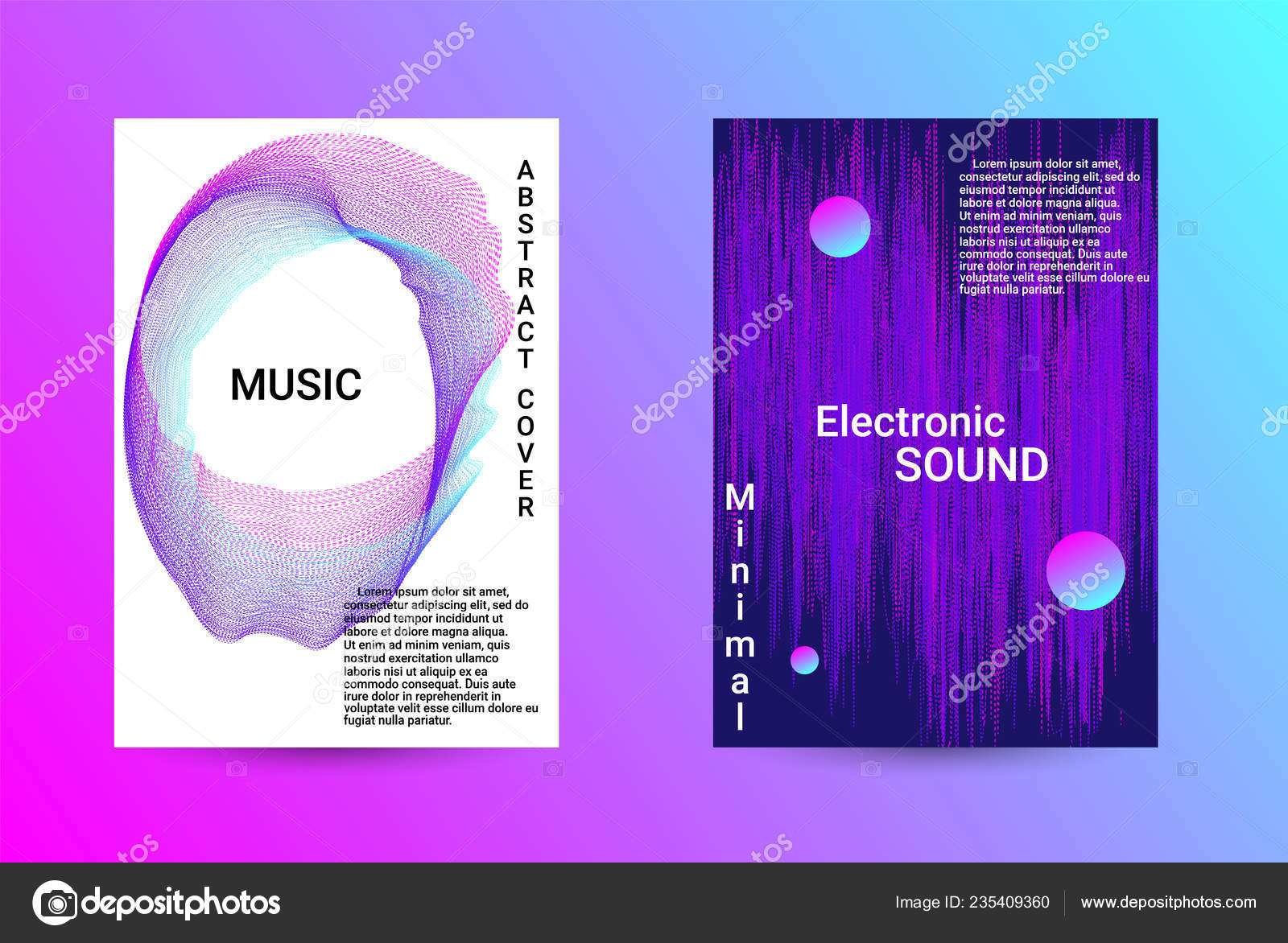 Sound flyer for creating a fashionable cover Stock Vector Image by ...
