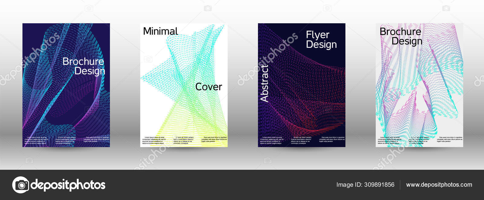 Cover design template set Stock Vector by ©NinaLisitsyna 309891856