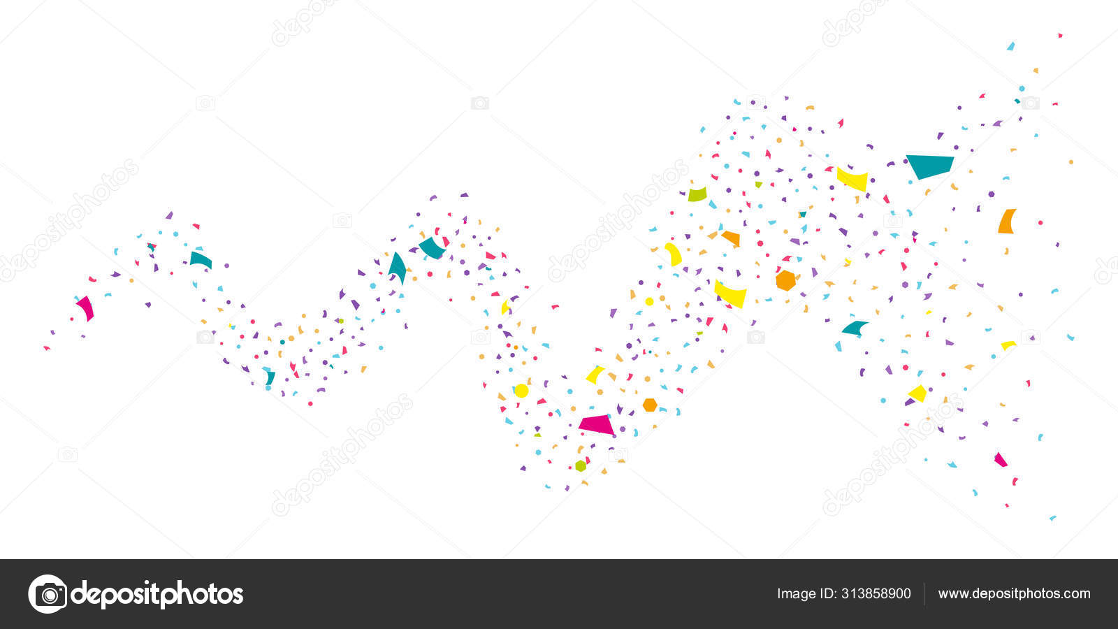 Abstract flying confetti. Stock Vector by ©NinaLisitsyna 313858900