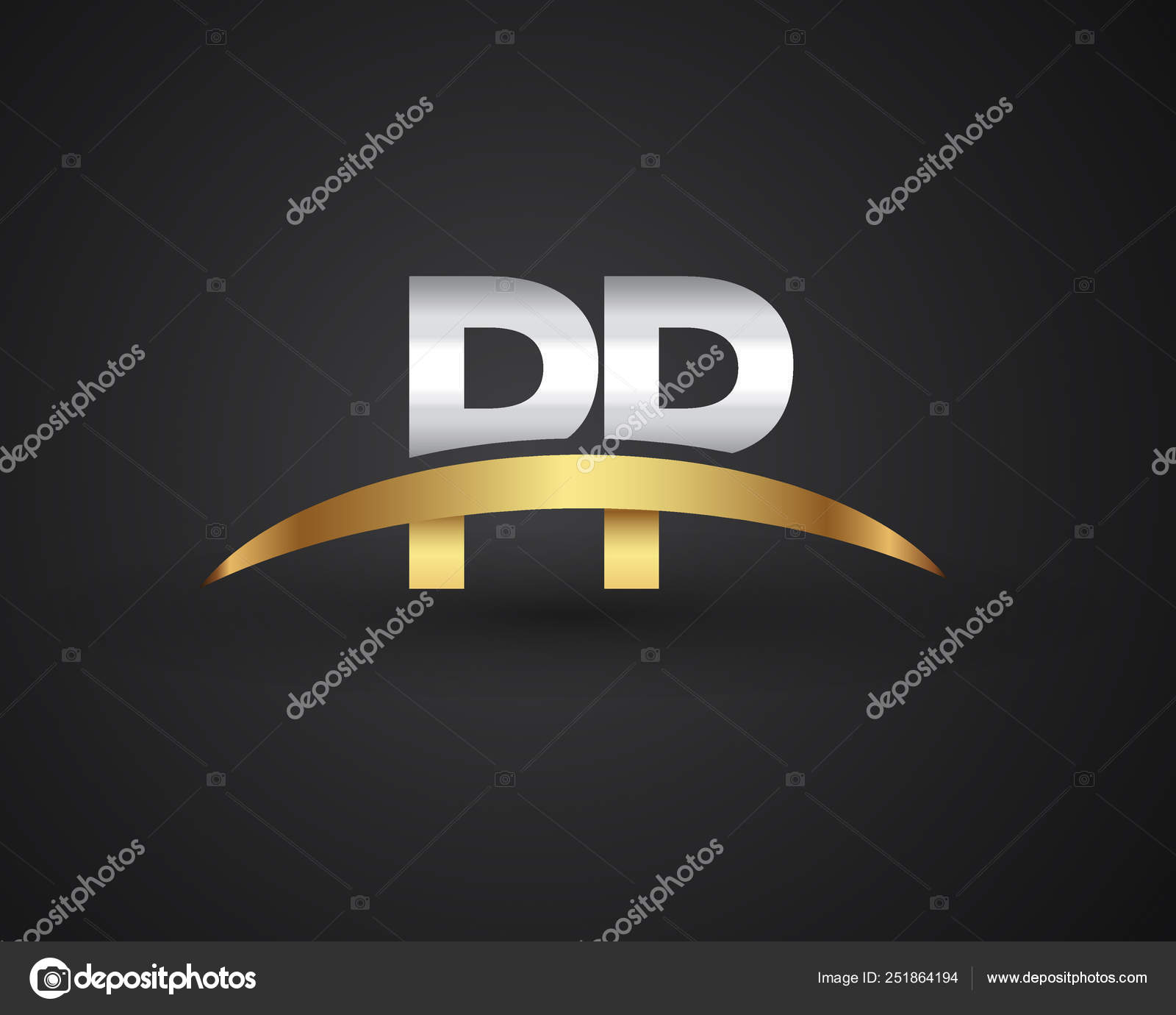 Letters Initial Logo Identity Illustration Stock Vector Image by ...
