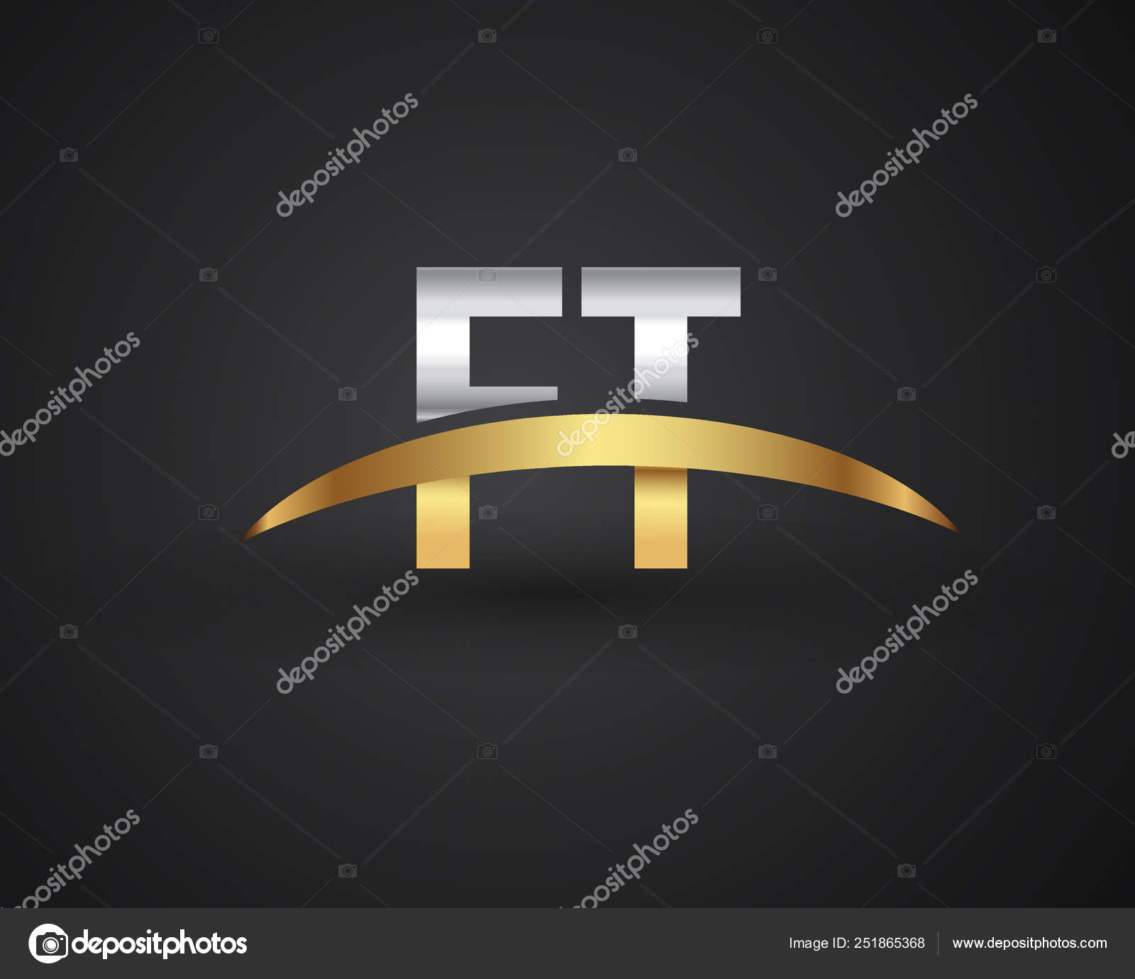 Letters Initial Logo Identity Illustration Stock Vector Image by ...
