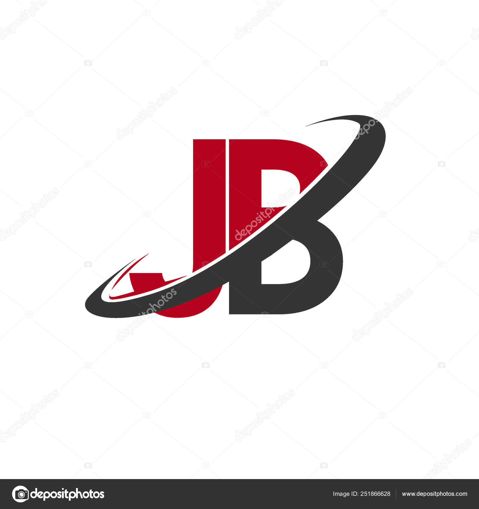 B Logo Red N Black