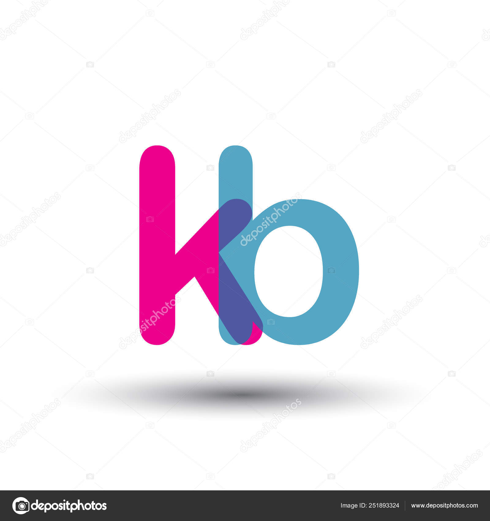 Logotipo Vector Colorido Con Letras Vector de stock #251893324 de ...