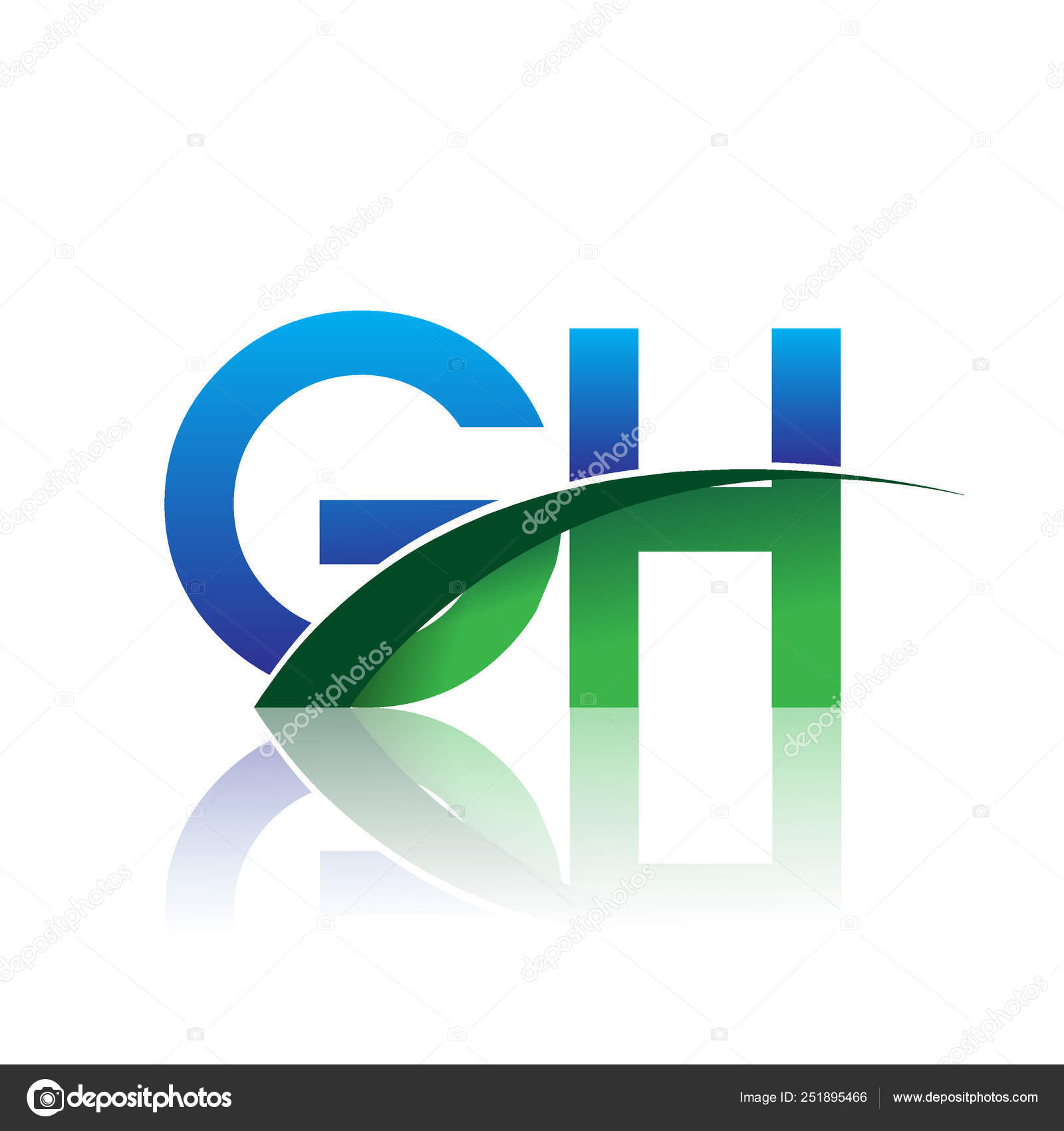 Ilustración Vectorial Letras Azul Verde Vector de stock #251895466 de ...