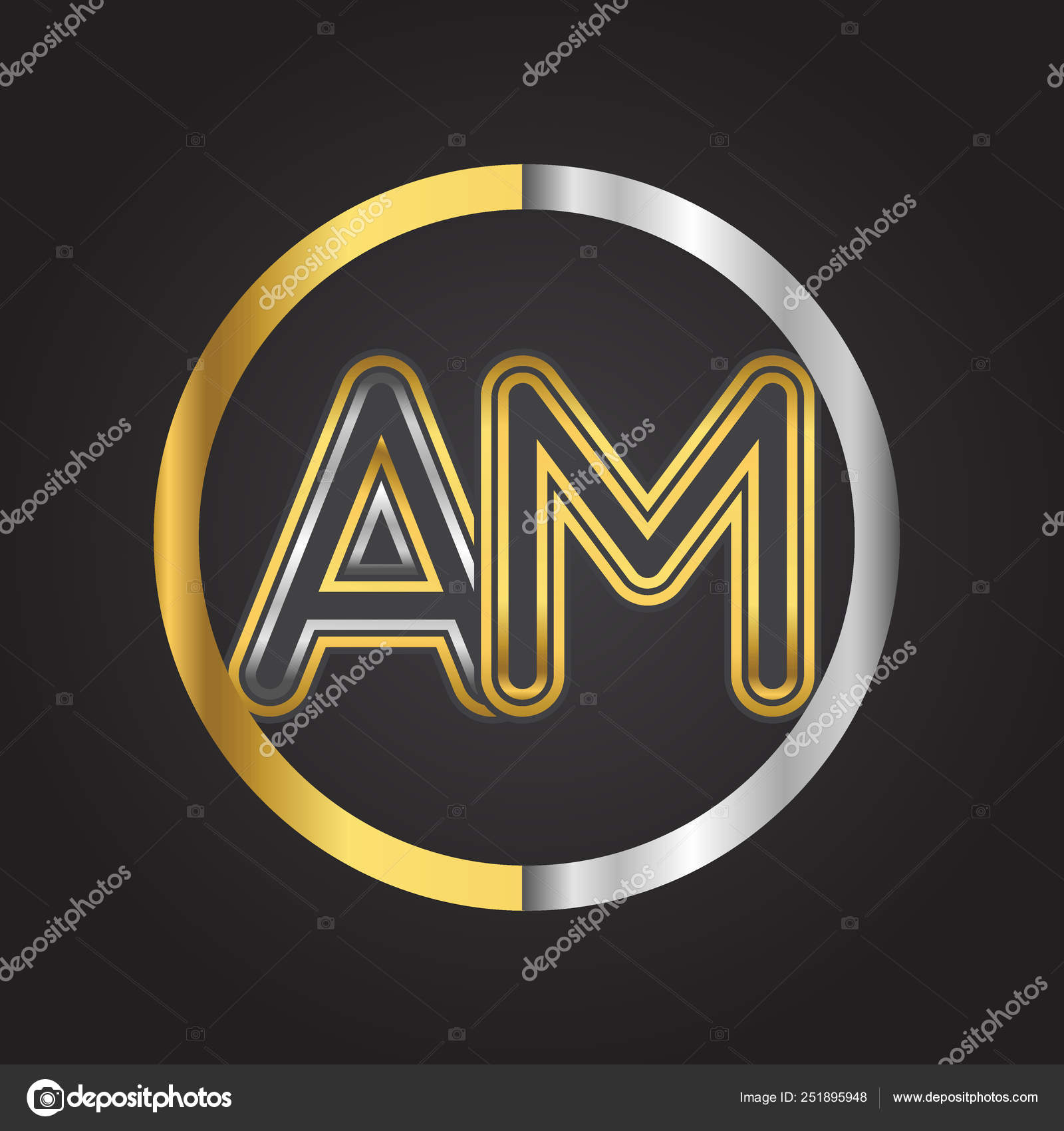 Vector Ilustración Letras Oro Vector de stock #251895948 de ©wikaGrahic