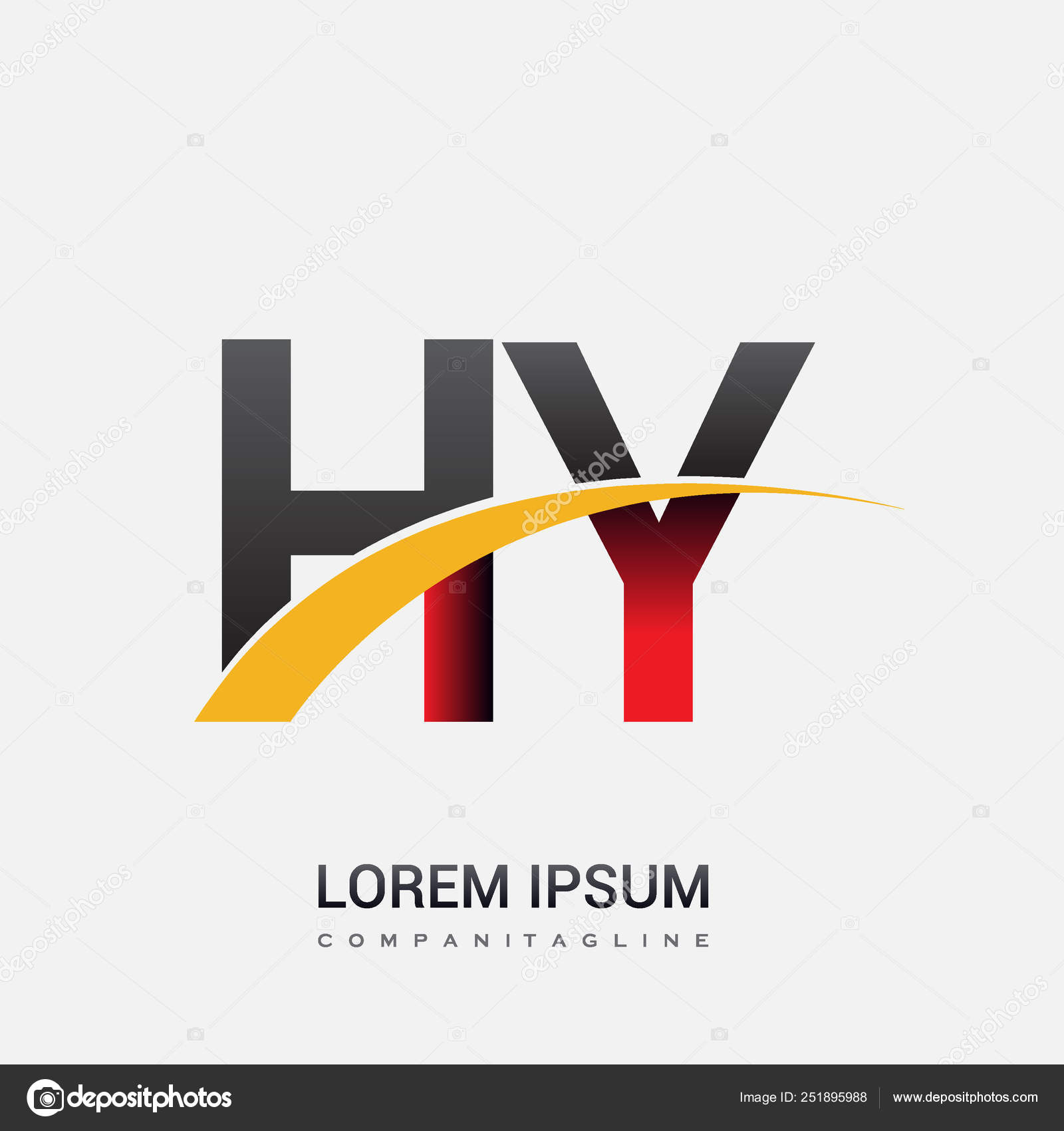 Letters Initial Logo Identity Illustration Stock Vector Image by ...