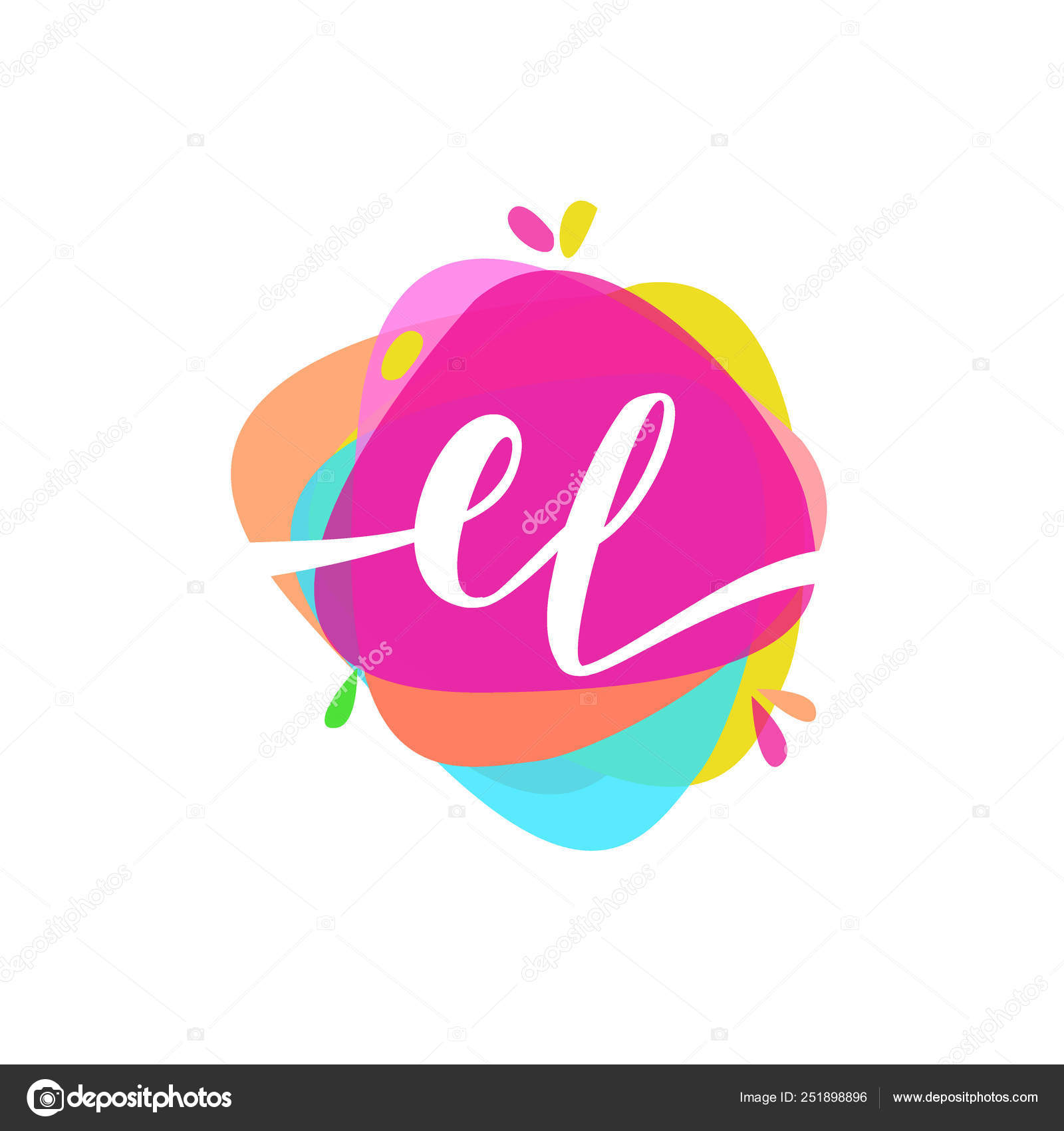 Vector Colorido Logotipo Con Letras Vector de stock #251898896 de ...