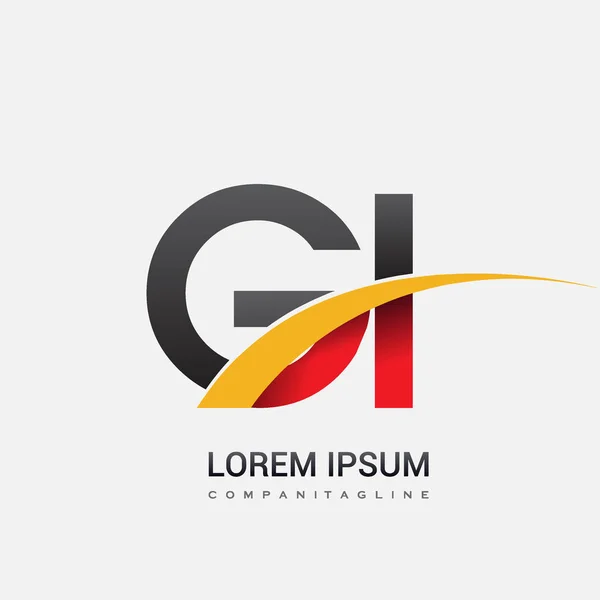 Gi letters Vector Art Stock Images | Depositphotos