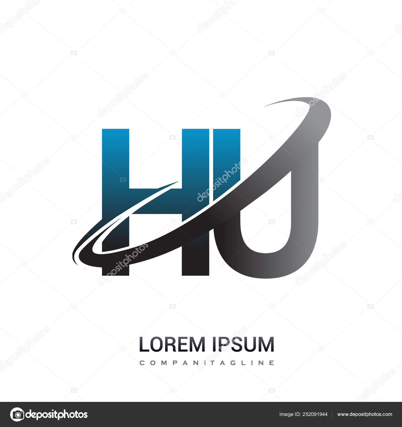 Vector Illustration Blue Black Letters Stock Vector by ©wikaGrahic ...