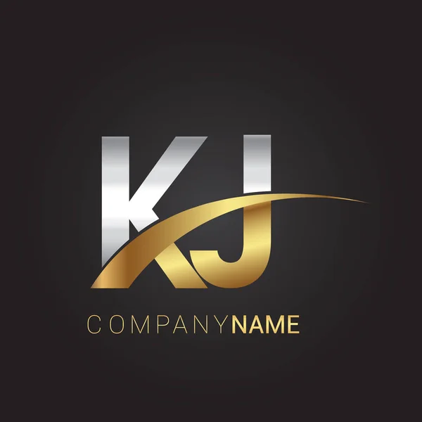 Kj letters Vector Art Stock Images | Depositphotos