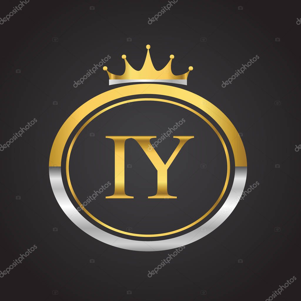 vector ilustración de letras de oro iy 2023