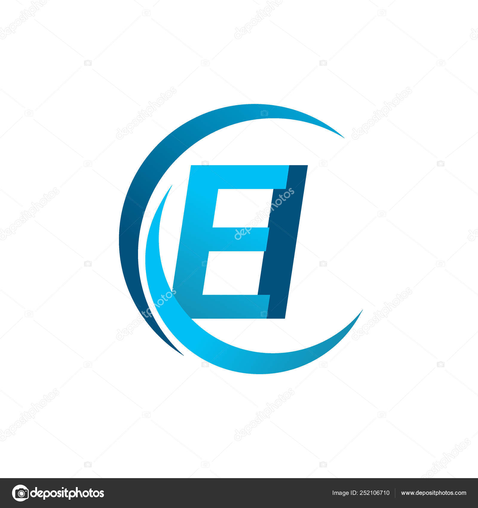 Vector Ilustración Letras Azules Vector de stock por ©wikaGrahic 252106710