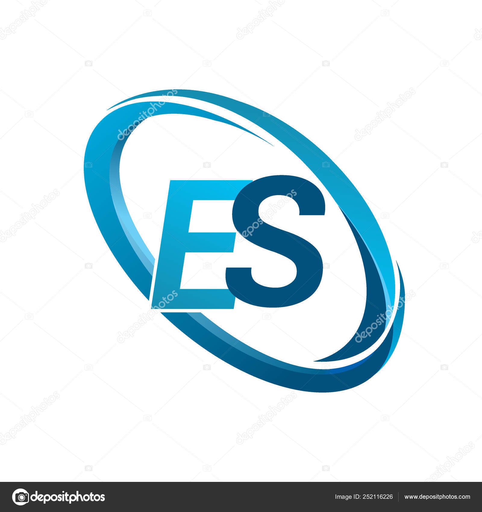 Vector Illustration Blue Letters Stock Vector by ©wikaGrahic 252116226