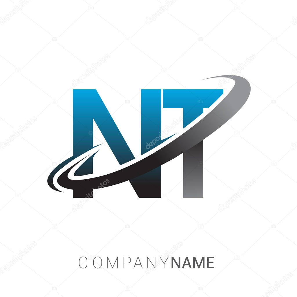 ilustraci n vectorial de letras azul y negro nt 2024