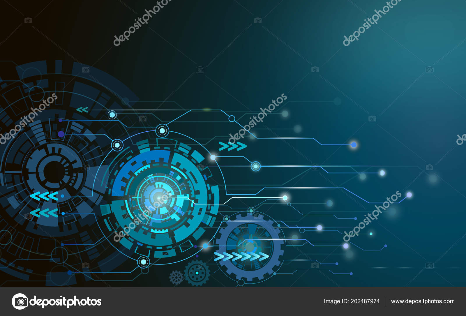 Abstract Technology Futuristic Circuit Board Tech Computer Digital ...