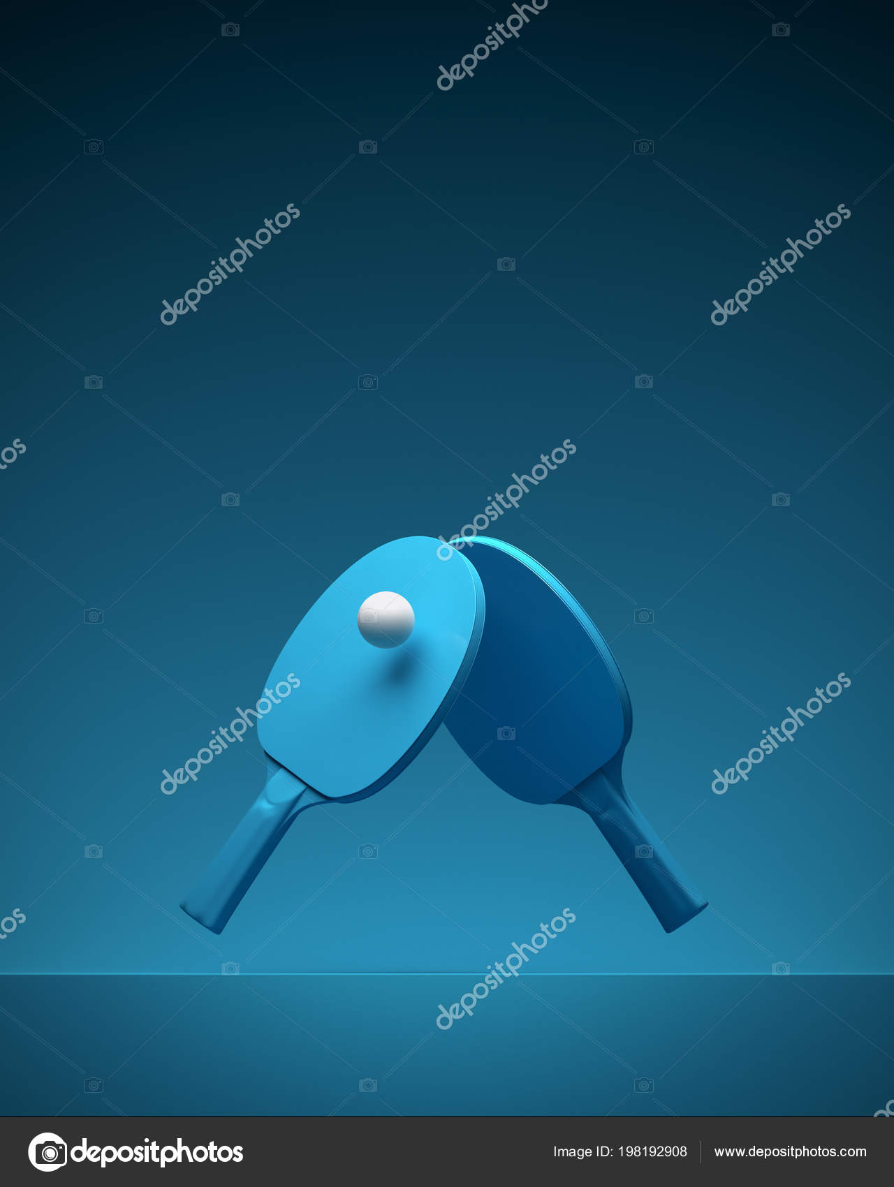 Two table tennis or ping pong rackets and ball tournament poster design ...