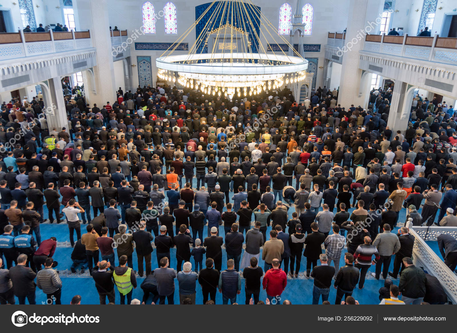 Muslims friday pray in mosque — Stock Editorial Photo © ikurucan #256229092