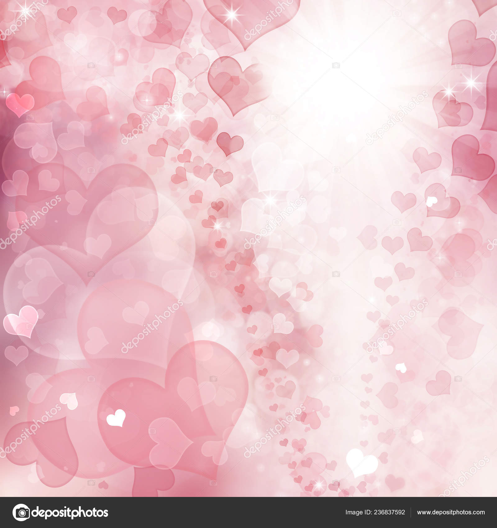 Pink Valentine Heart Background