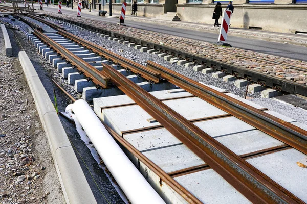 Installation of rails Stock Photos, Royalty Free Installation of rails ...