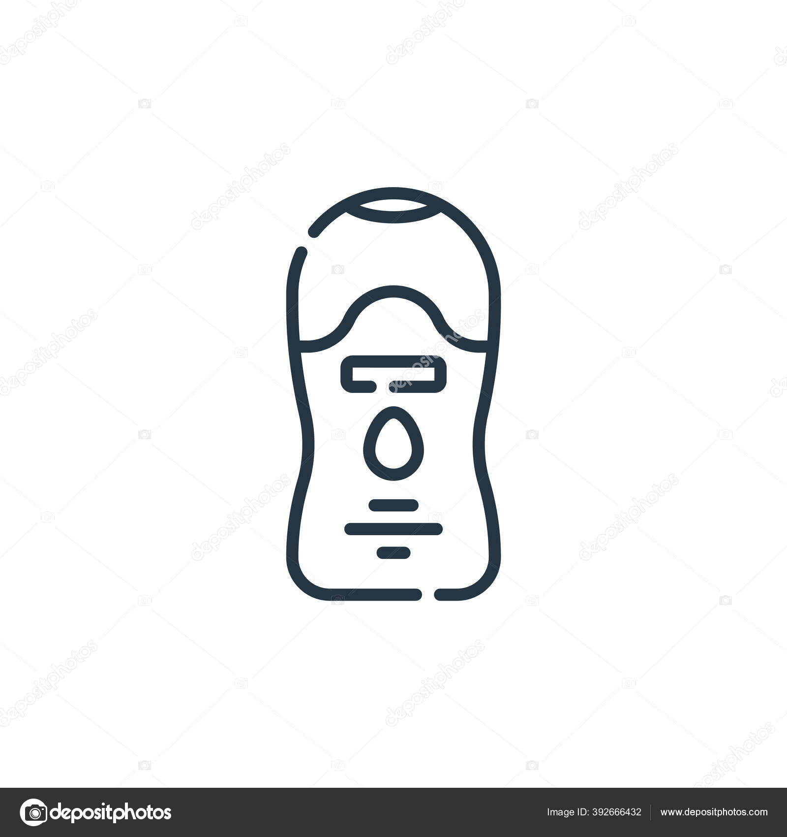 Deodorant Vector Icon Deodorant Editable Stroke Deodorant Linear Symbol ...