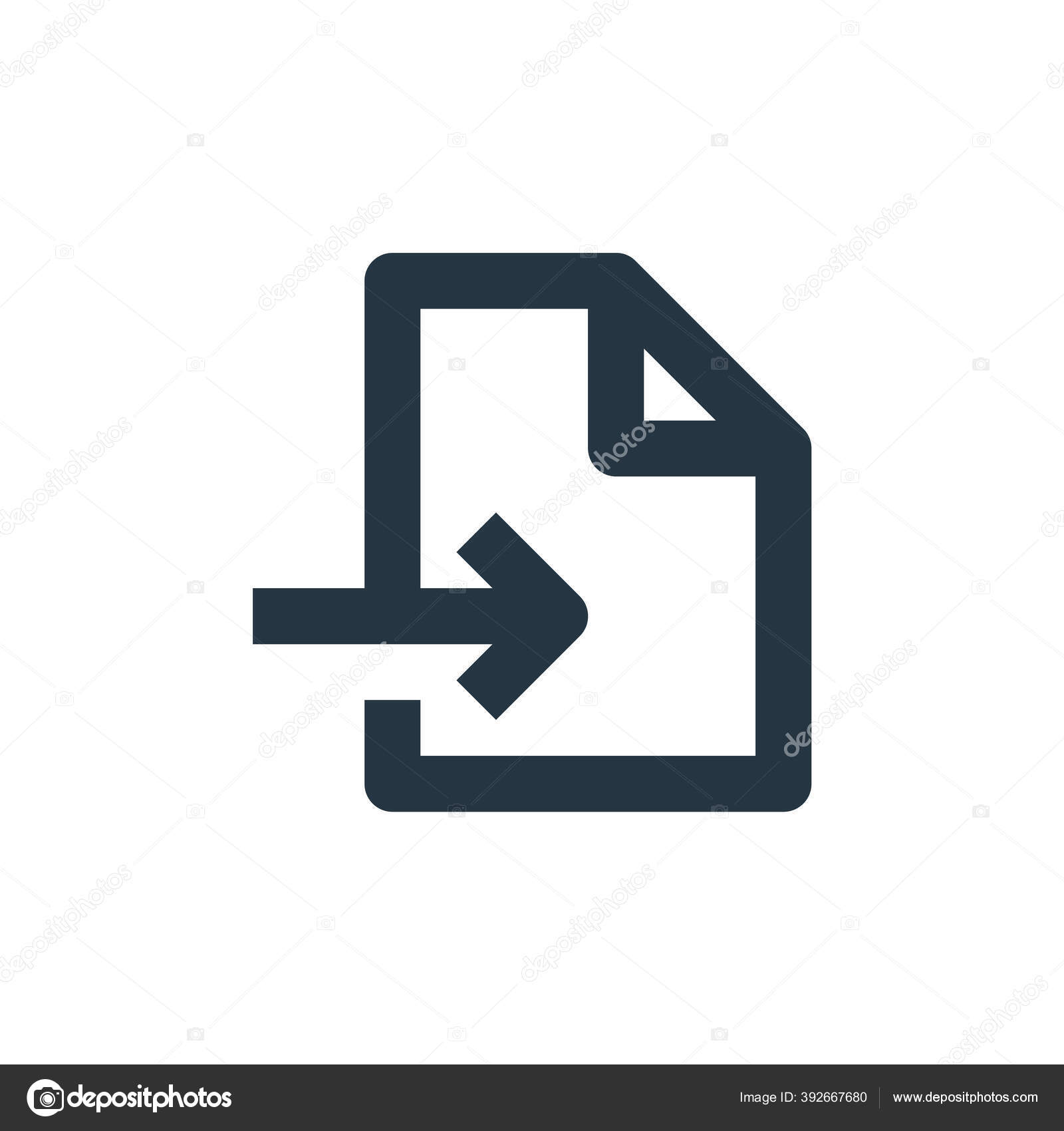 Export File Vector Icon Export File Editable Stroke Export File Stock Vector Image by ...