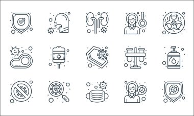Outline Set Inspect Checkbox Refrigerator Line Icons Web Application Talk Stock Vector Image by ...