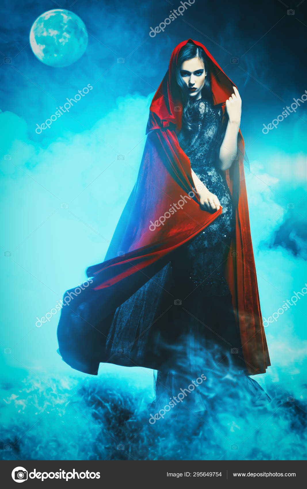 Long red cloak Stock Photo by ©prometeus 295649754