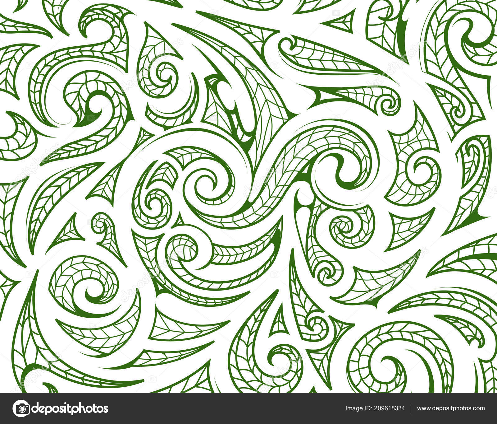 Maori style ornament as background layer ⬇ Vector Image by © akv_lv ...