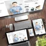 Rendering Online Shop Screens Laptop Desktop Computer Tablet ...