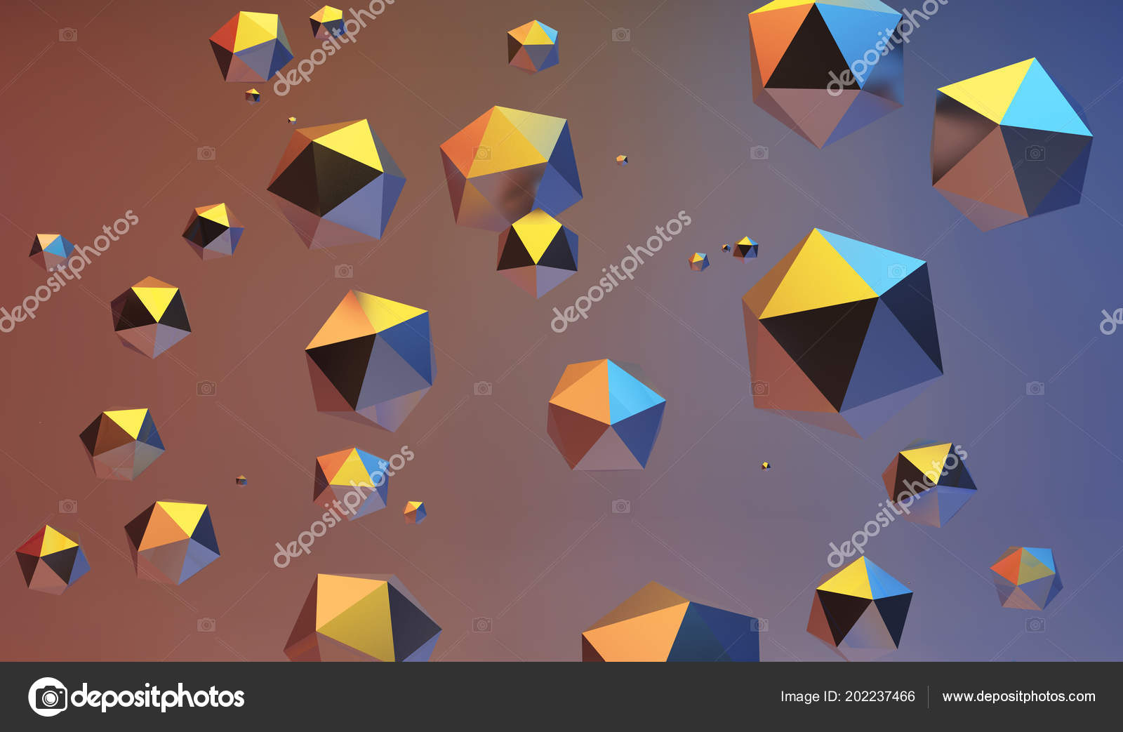 Rendering Digital Science Abstract Elements Stock Photo by ...