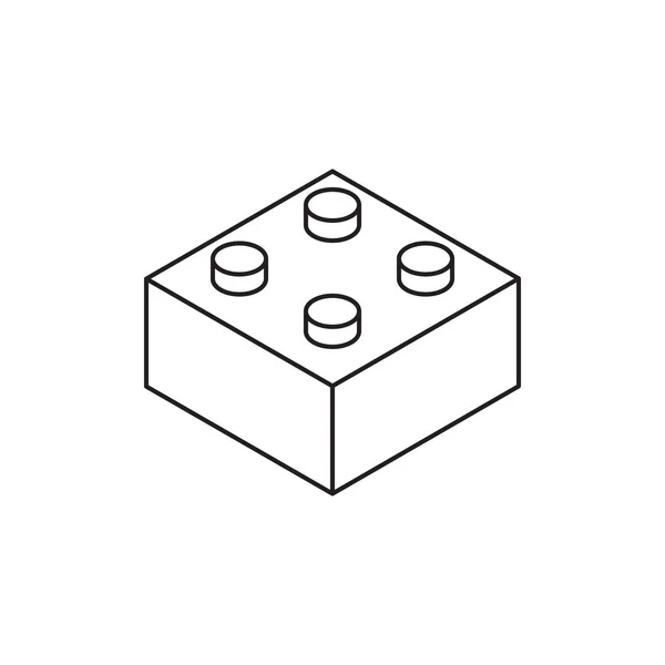 Vector Illustration Small Cartoon Outline Elephant — Stock Vector ...