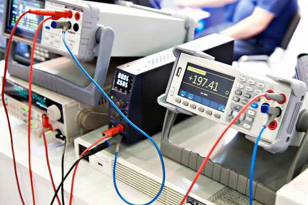 Power Supplies Electronic Measuring Devices Laboratory — Stock Photo ...