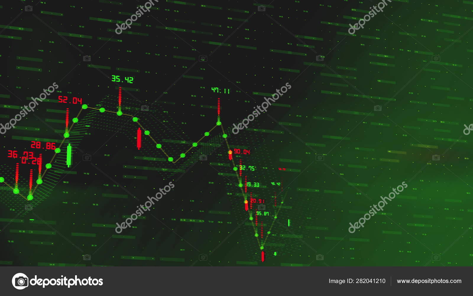 Financial graph and data showing a steady increase in profits, growing ...