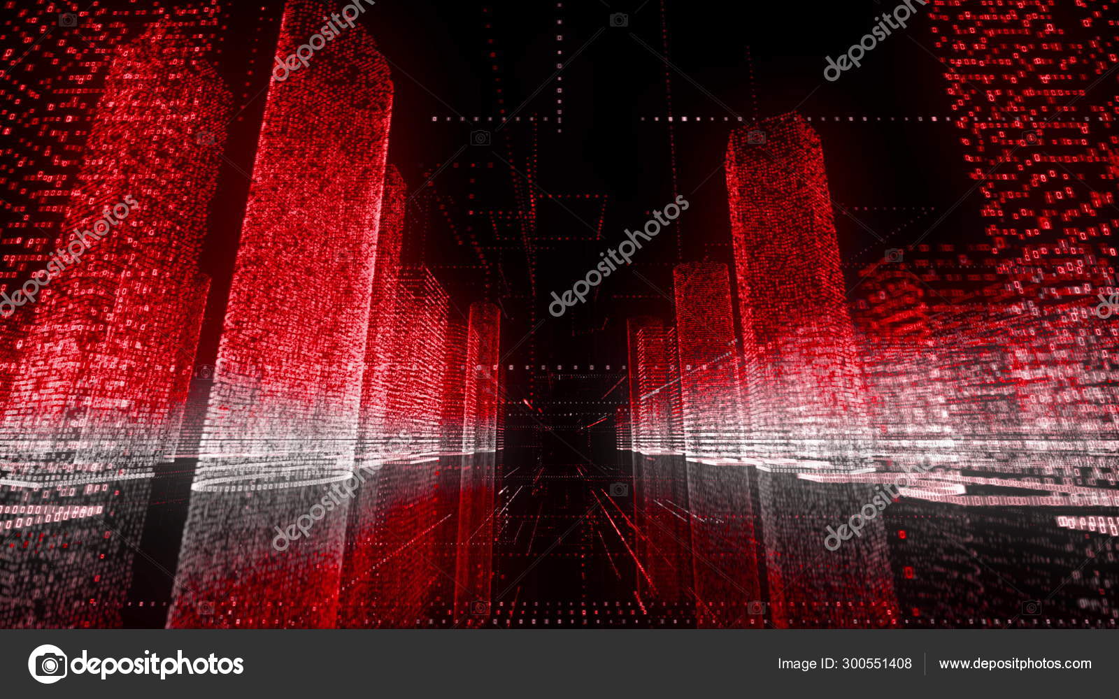 Red White Digital Background