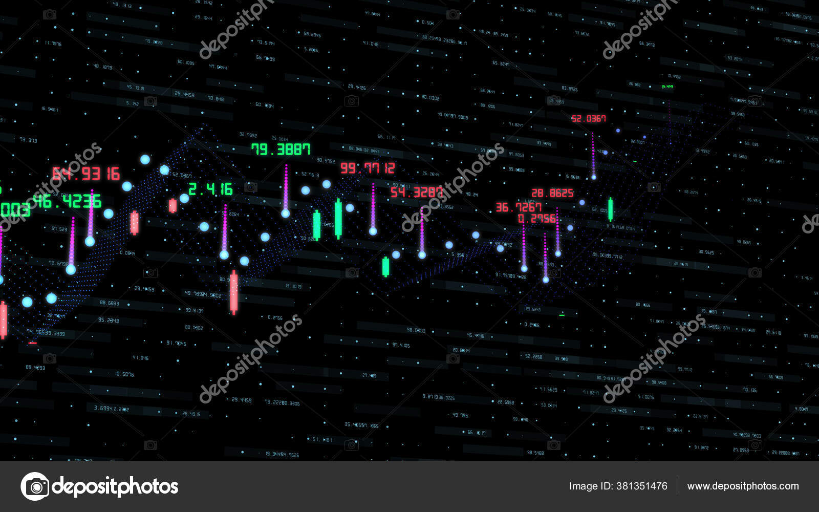 Financial graph and data showing a steady increase in profits, growing ...