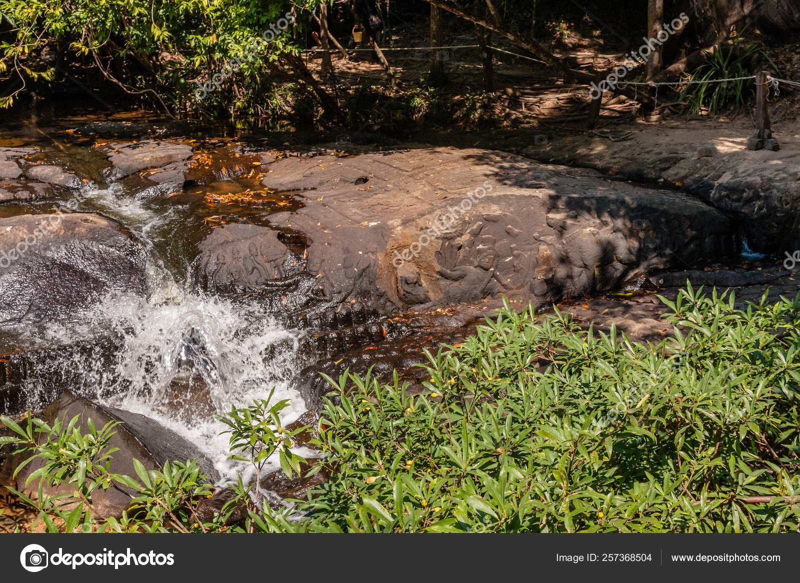 Lord Vishnu Lying Serpent God Ananta Goddess Lakshmi His Feet — Stock ...