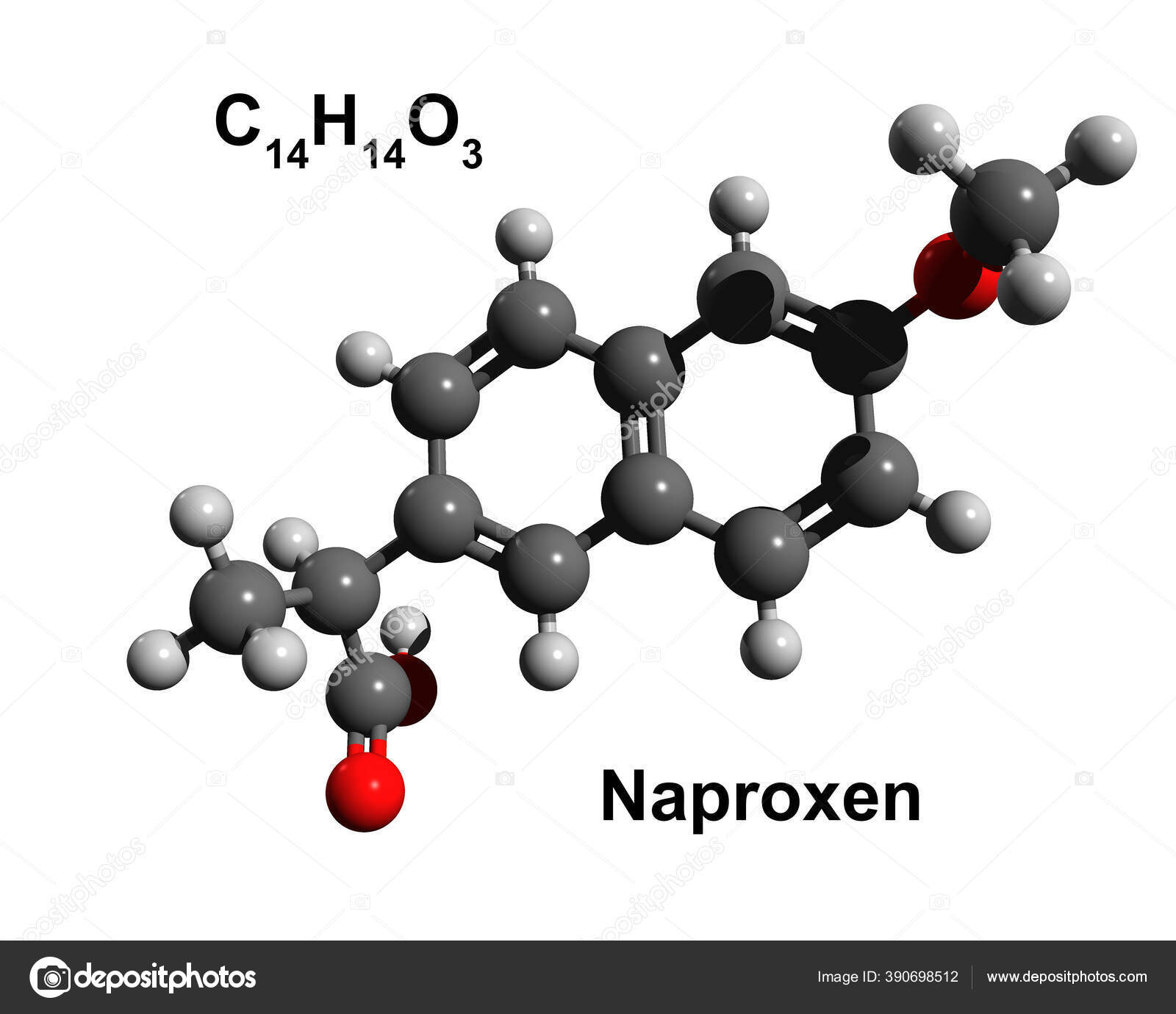 Naproxen Chemical Structure