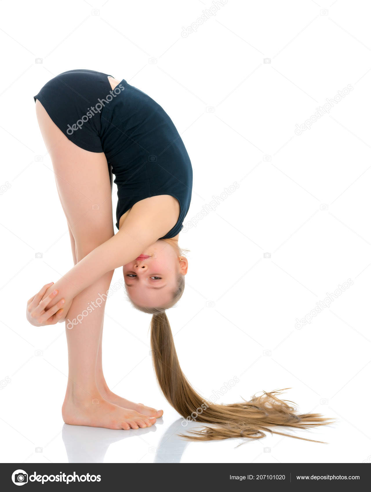 The gymnast perform an acrobatic element. Stock Photo by ©lotosfoto1 ...