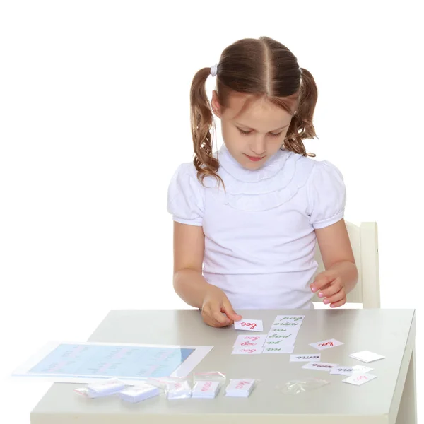 Child using flashcards Stock Photos, Royalty Free Child using ...