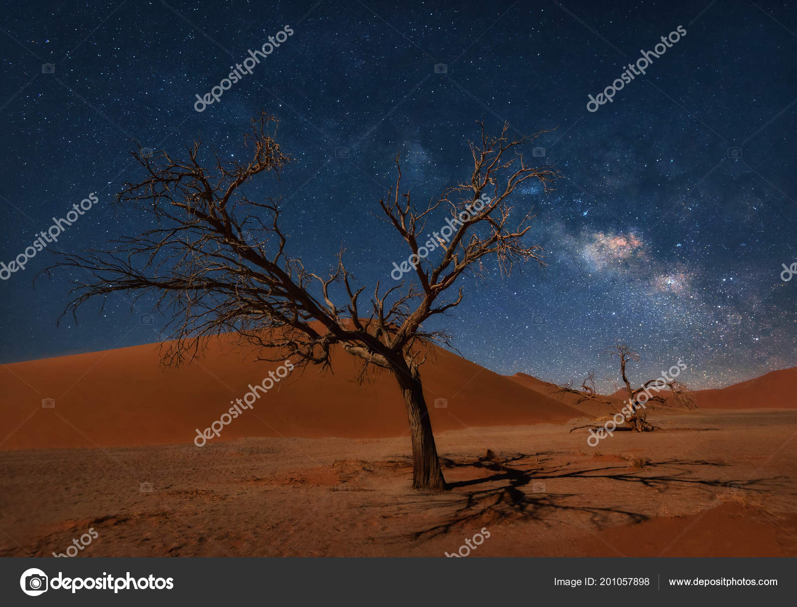 Milky Way Dune Namibia Taken January 2018 Stock Photo by ©weissdergeier ...