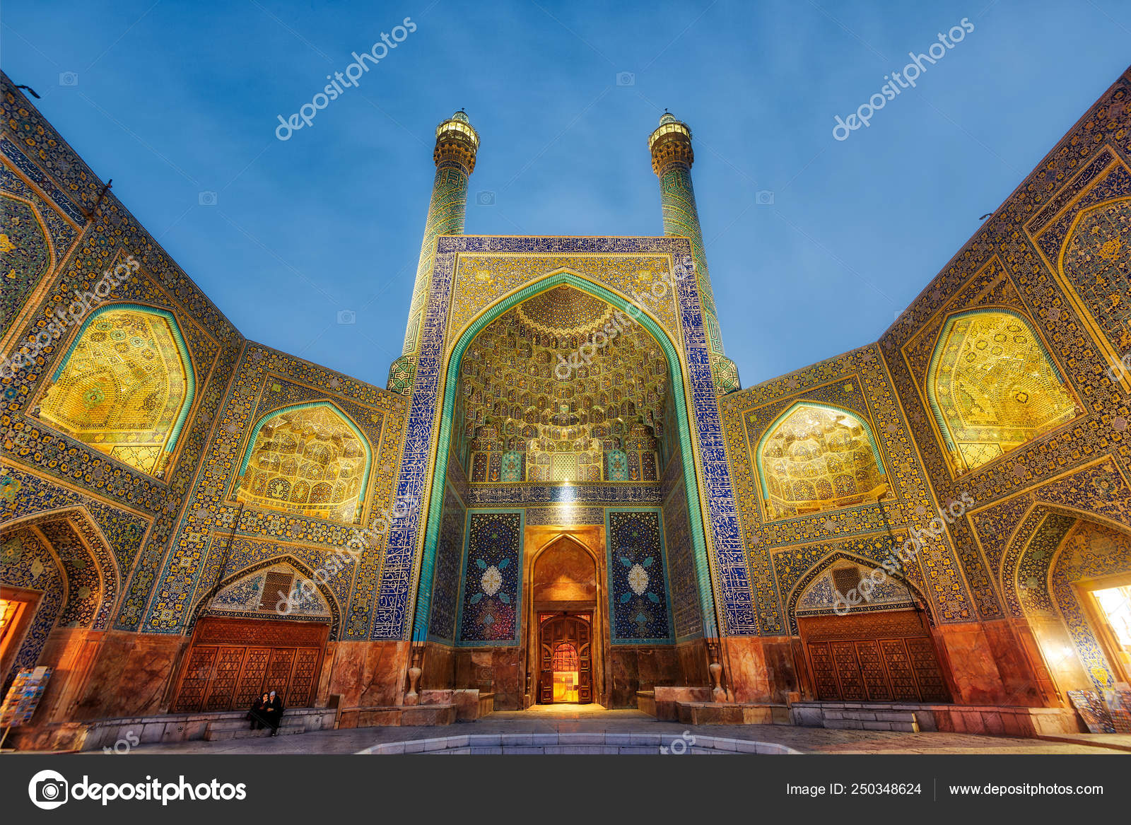 Shah Mosque at Naqsh-e Jahan Square in Isfahan, Iran, taken in J ...