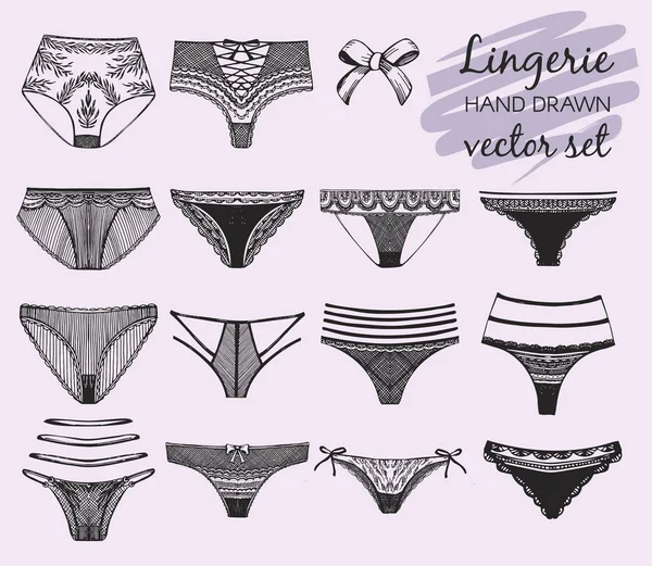 Lingerie types Vector Art Stock Images | Depositphotos