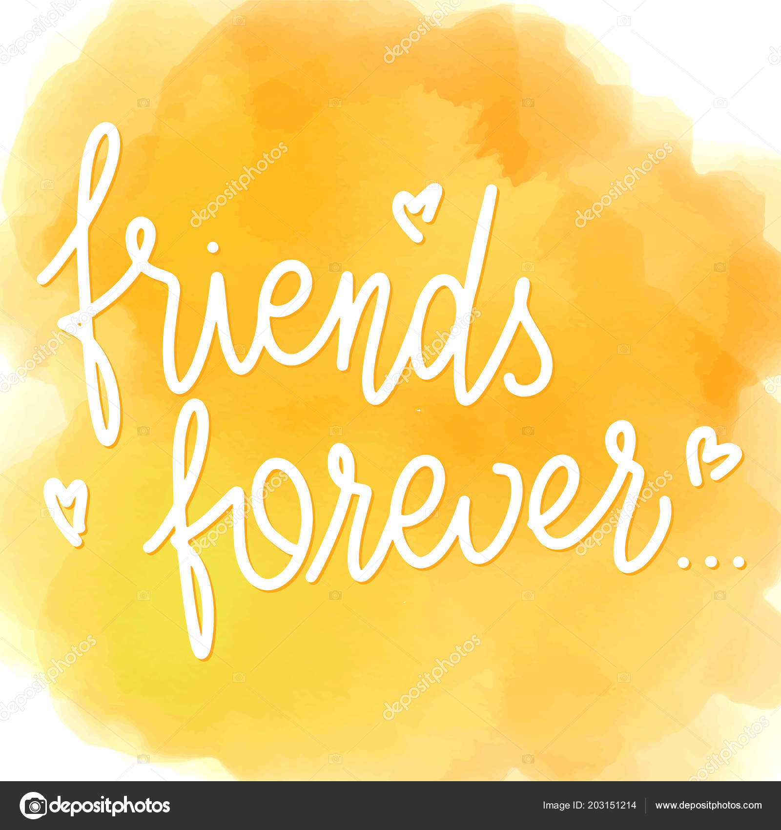Friendship day hand drawn lettering Stock Vector by ©Kandella 203151214