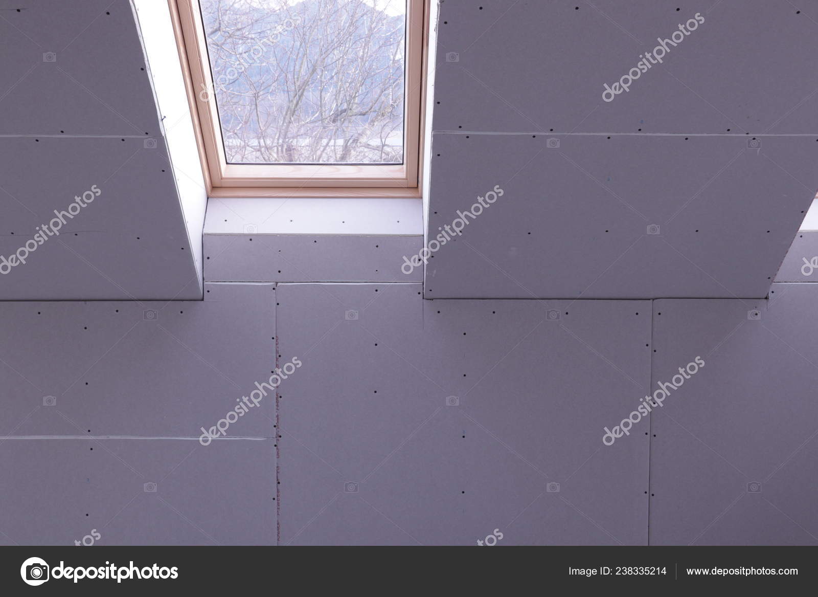 Drywall Gypsum Boards Window — Stock Photo © cowii #238335214