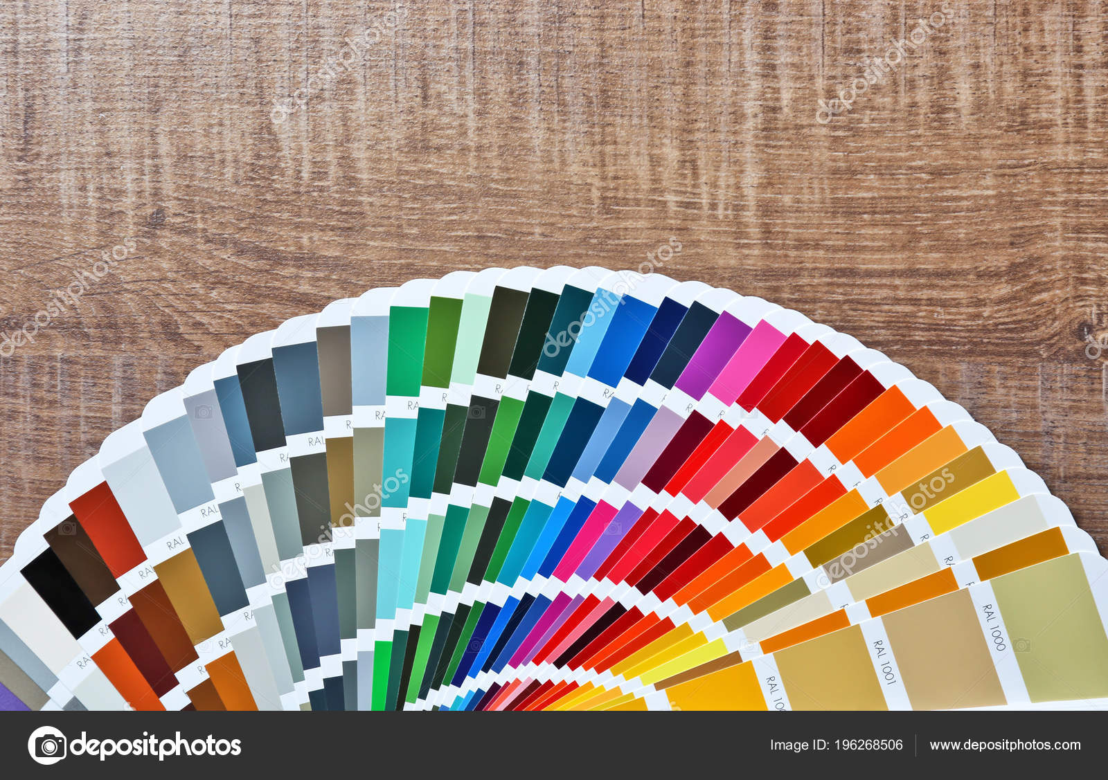 Color Palette Samples Wooden Background Stock Photo by ©NewAfrica 196268506