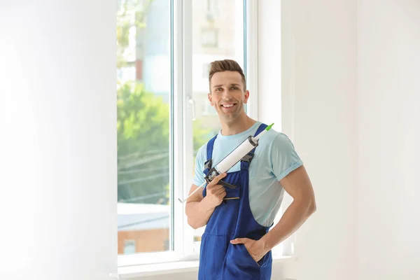 Happy window cleaner Stock Photos, Royalty Free Happy window cleaner ...
