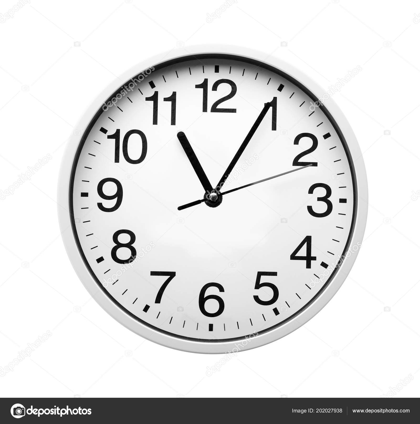 Modern Clock White Background Time Management — Stock Photo © NewAfrica ...