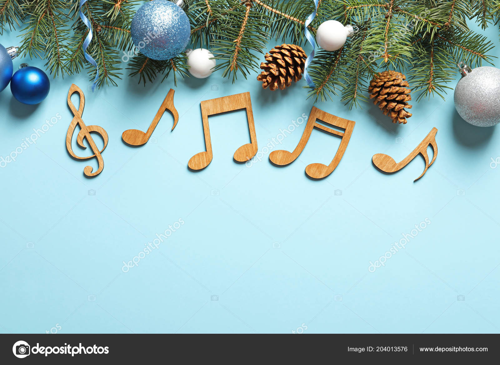 Christmas Music Notes Wallpaper
