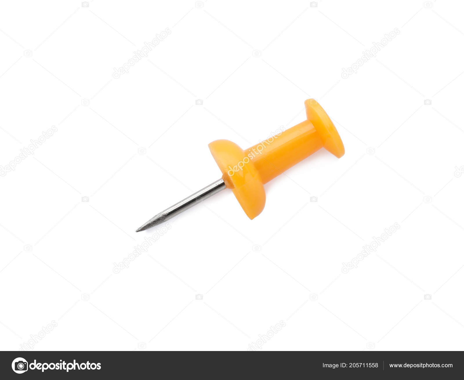 Colorful Drawing Pin White Background School Stationery — Stock Photo ...