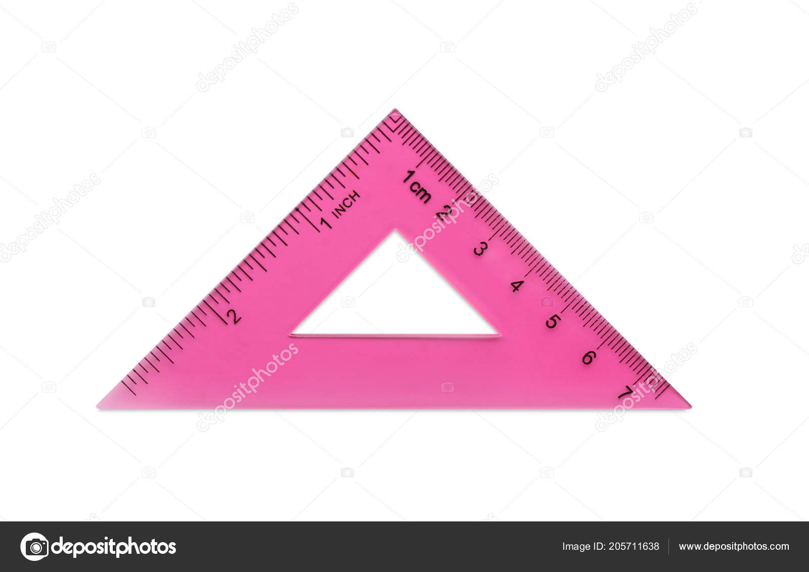 Colorful Ruler White Background School Stationery — Stock Photo ...
